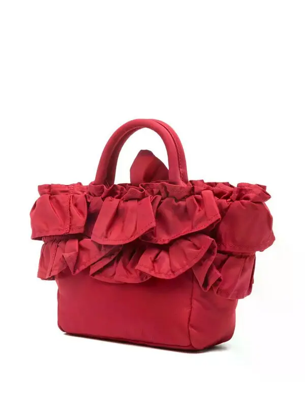 GANNI Tote Bag With Ruffle Detail