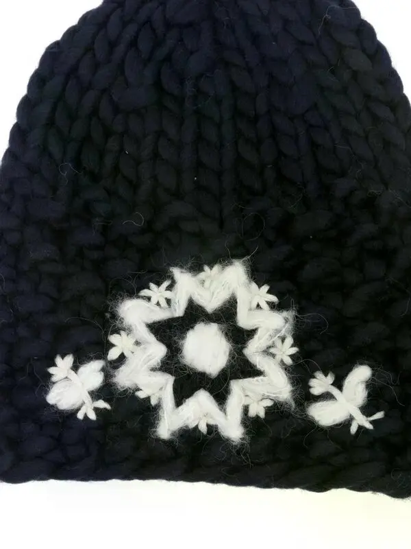 Moncler Snowflake Knitted Beanie