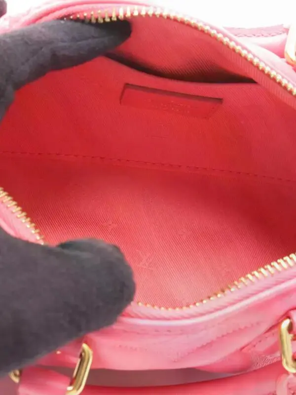 LOUIS VUITTON 2021-2026 Monogram Bubblegram Papillon Bb Satchel - Pink
