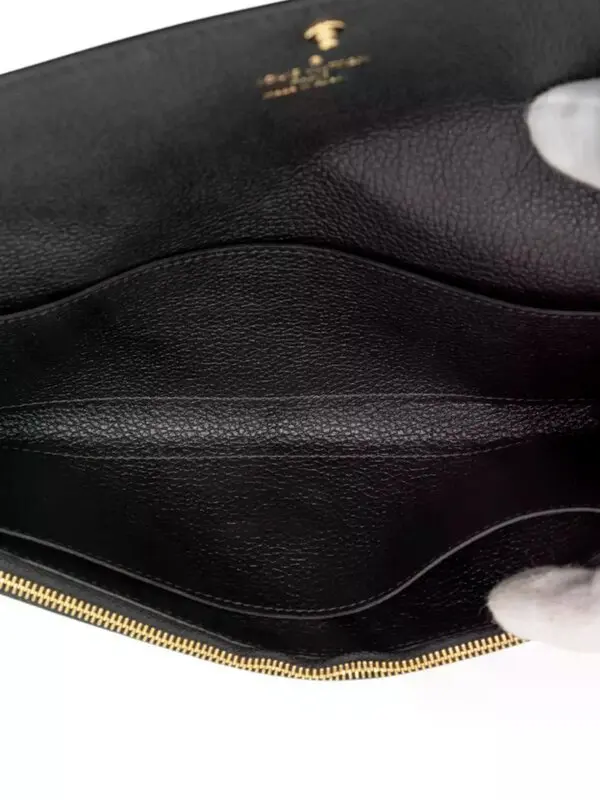 LOUIS VUITTON 2021-2026 Bicolor Monogram Empreinte Giant Emilie Wallet Long Wallets - Brown