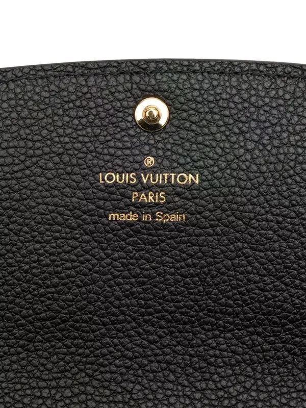 LOUIS VUITTON 2021-2026 Bicolor Monogram Empreinte Giant Emilie Wallet Long Wallets - Brown