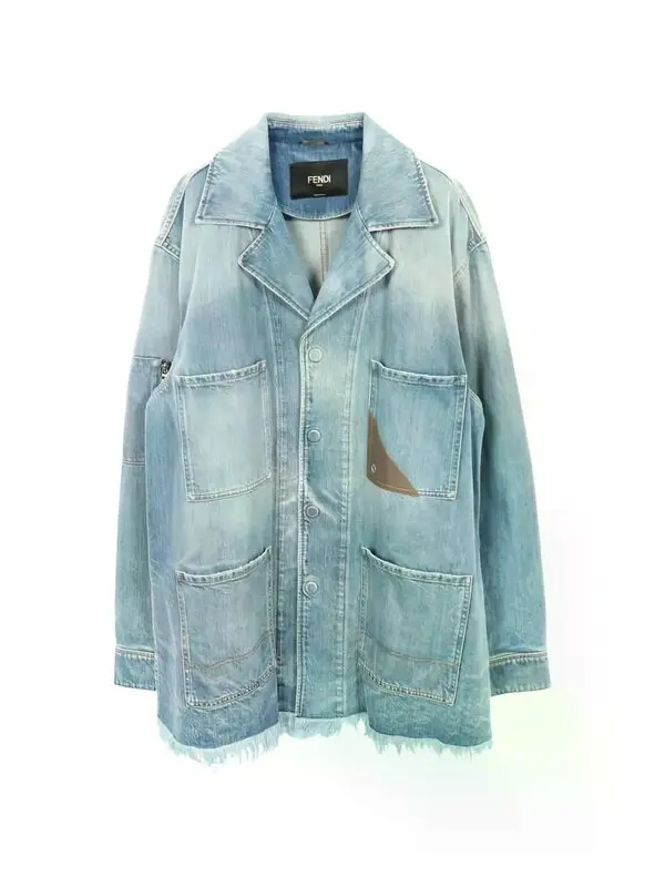 Fendi 2010s Multi-pocket Denim Jacket