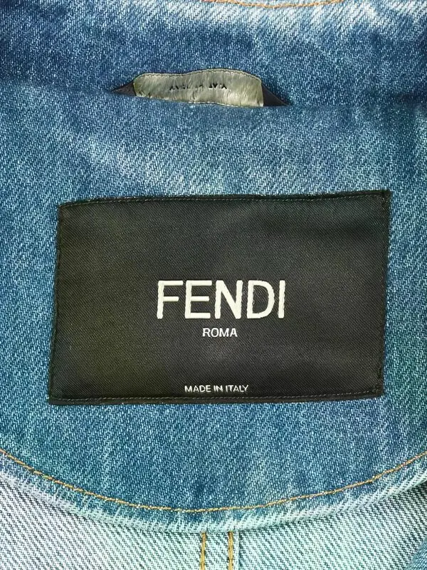 Fendi 2010s Multi-pocket Denim Jacket