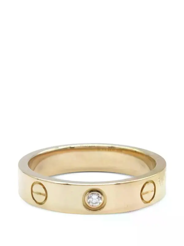 CARTIER 2010s Love Diamond Ring - Gold