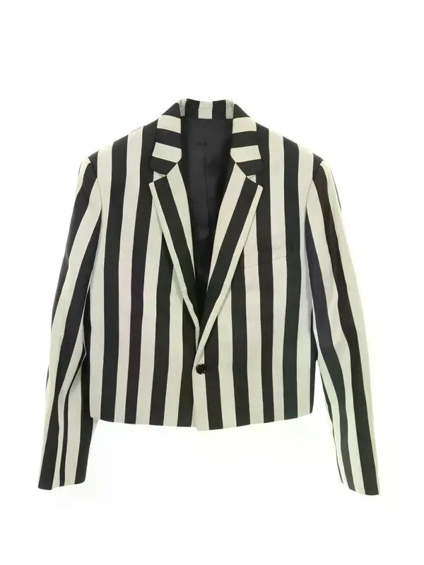 Celine 2000s Striped Cropped Blazer