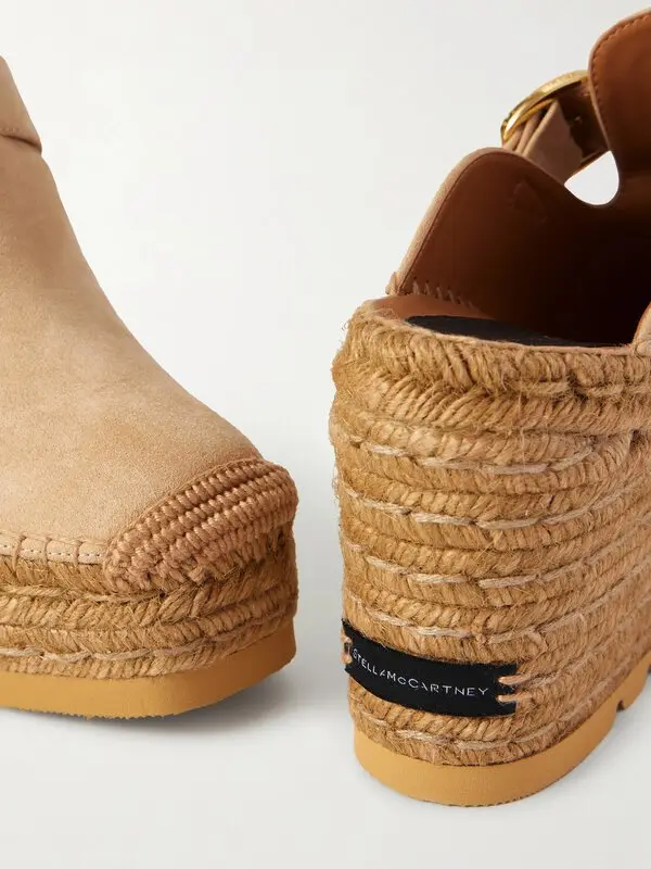 Stella McCartney Gaia Espadrille Wedge Clogs