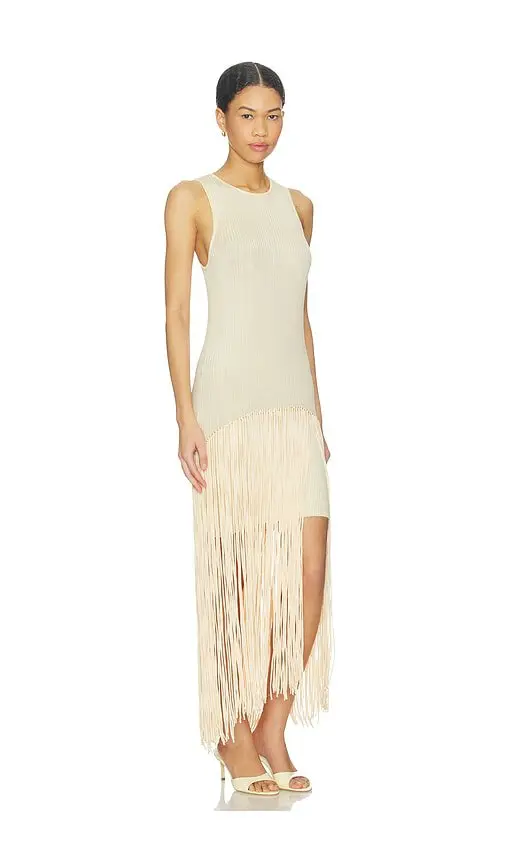 LAMARQUE Adelita Fringe Dress - Yellow