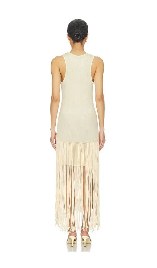 LAMARQUE Adelita Fringe Dress - Yellow