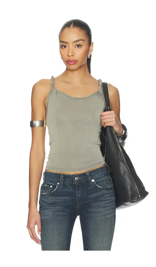 DIESEL® Twy Twist Strap Tank Top - Grey