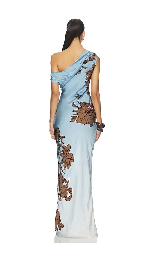 Rococo Sand One Shoulder Maxi Dress