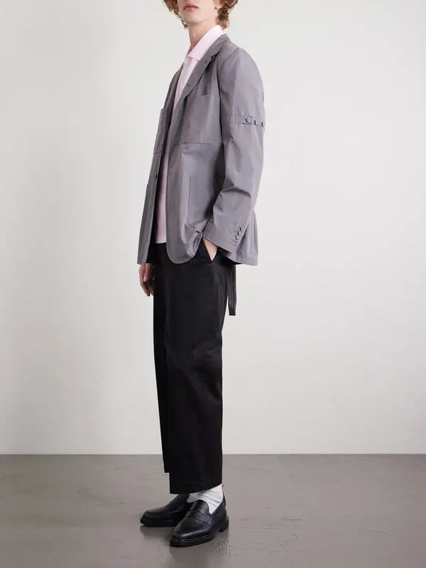 Thom Browne Belted Cotton Blazer