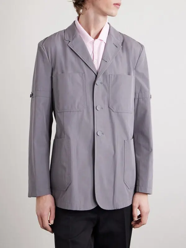 Thom Browne Belted Cotton Blazer