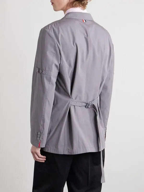Thom Browne Belted Cotton Blazer