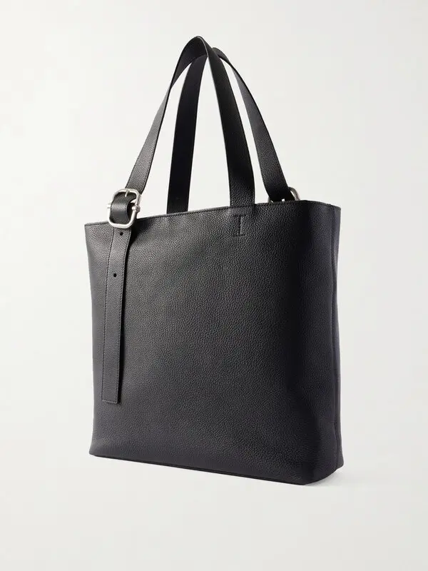 Loewe Loop Full-grain Leather Tote - Black
