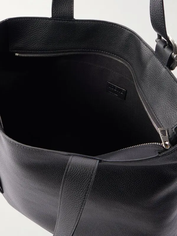 Loewe Loop Full-grain Leather Tote - Black