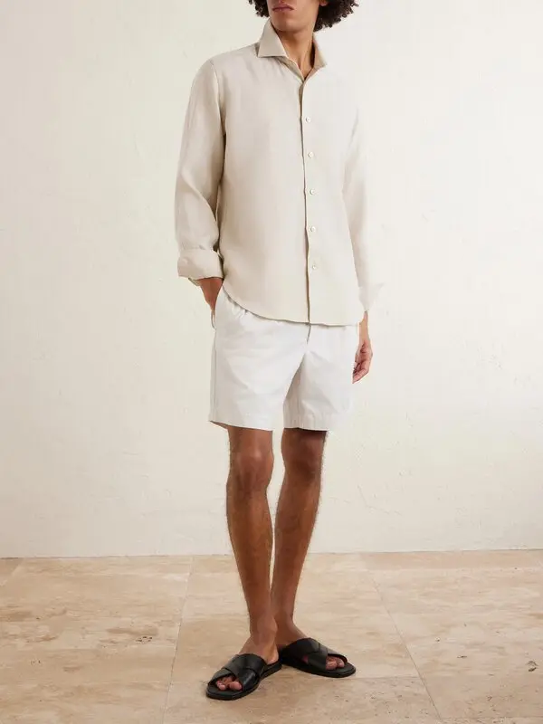 Eleventy Linen Shirt - Neutrals