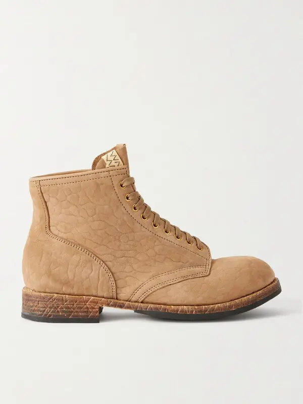Visvim Brigadier Folk Suede Lace-up Boots - Neutrals