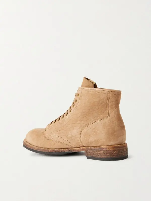 Visvim Brigadier Folk Suede Lace-up Boots - Neutrals