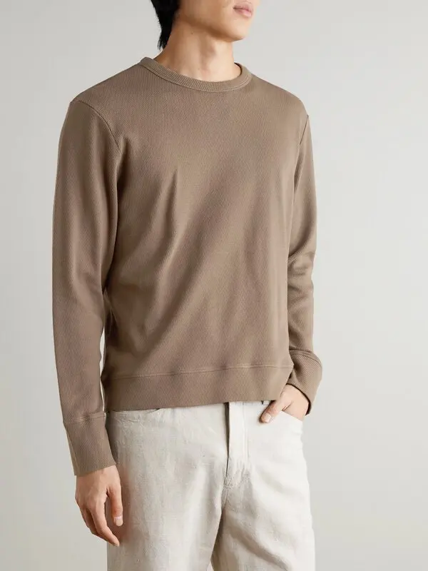 Sunspel Knitted Cotton T-shirt