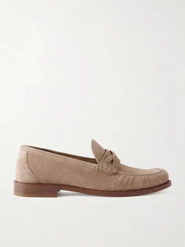 Brunello Cucinelli Flex Suede Loafers