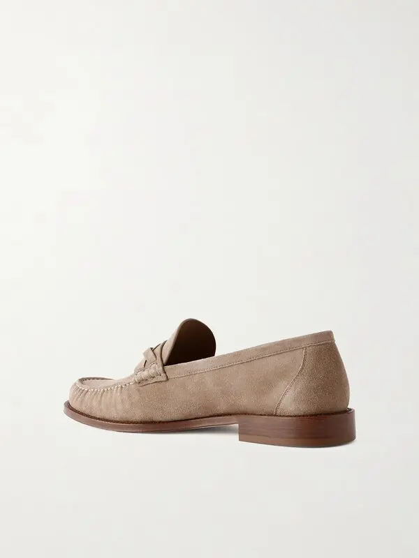 Brunello Cucinelli Flex Suede Loafers