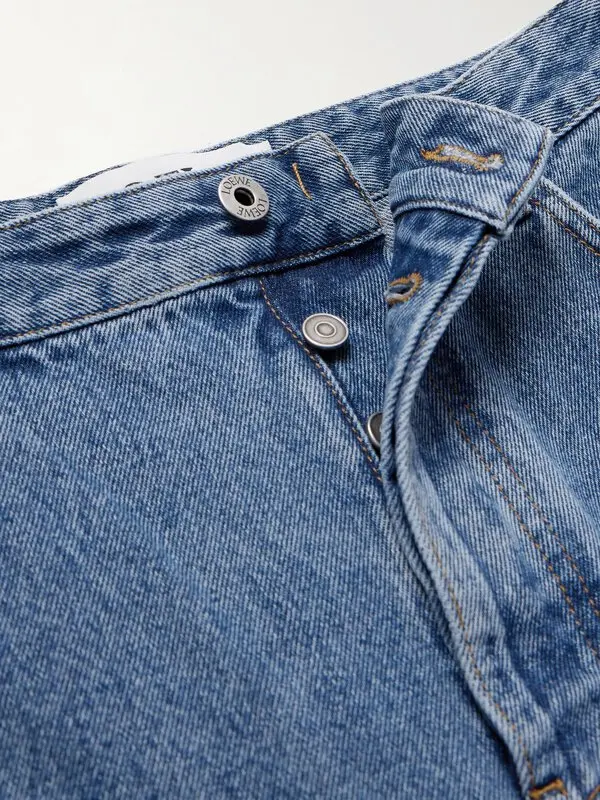 Loewe Anagram Wide-leg Logo-embroidered Jeans