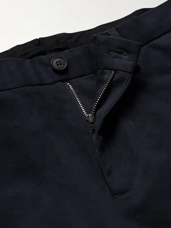 Sunspel Straight-leg Cotton-drill Trousers