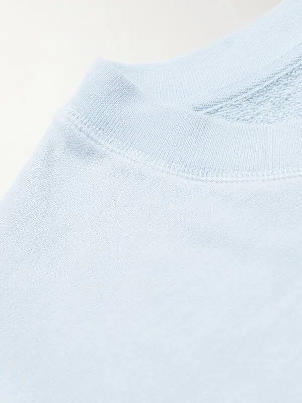 Sunspel Cotton-jersey Sweatshirt - Blue
