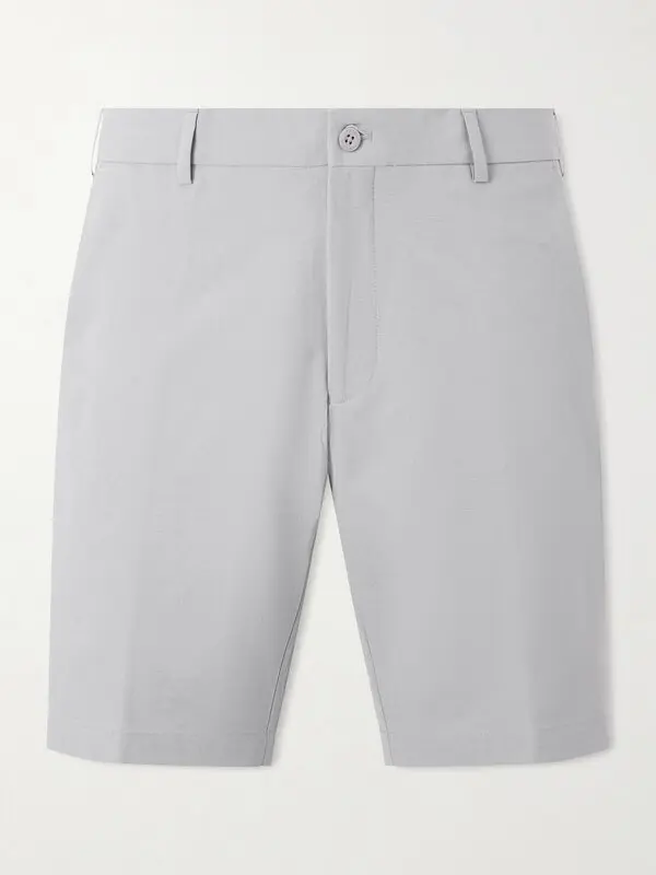 Peter Millar Surge Slim-fit Straight-leg Tech-jersey Golf Shorts - Gray