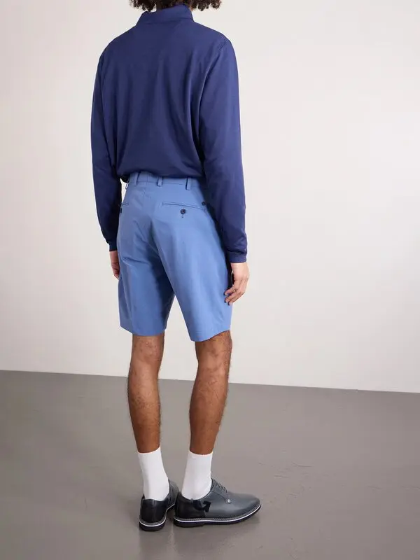 Peter Millar Surge Straight-leg Tech-jersey Golf Shorts - Blue