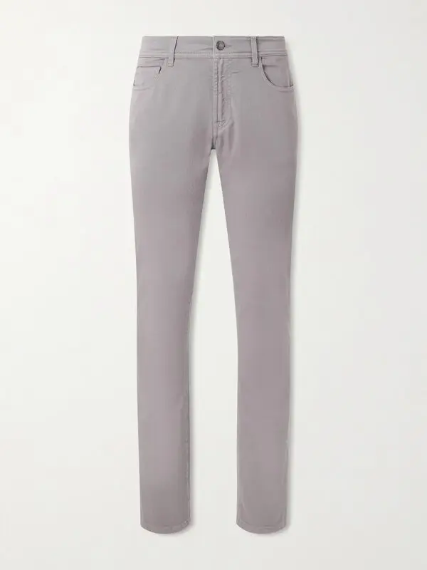 Canali Slim-fit Straight-leg Jeans