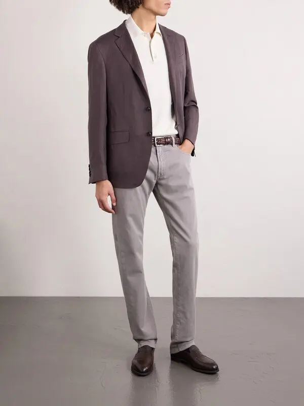 Canali Slim-fit Straight-leg Jeans