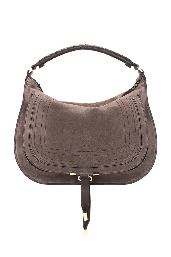 Chloé Marcie Shoulder Bag - Kohl Brown
