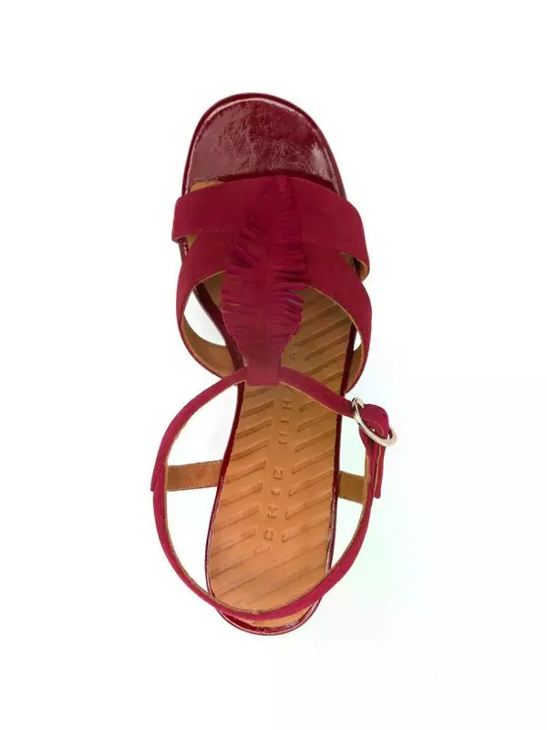 Chie Mihara Balia Suede Sandals - Red