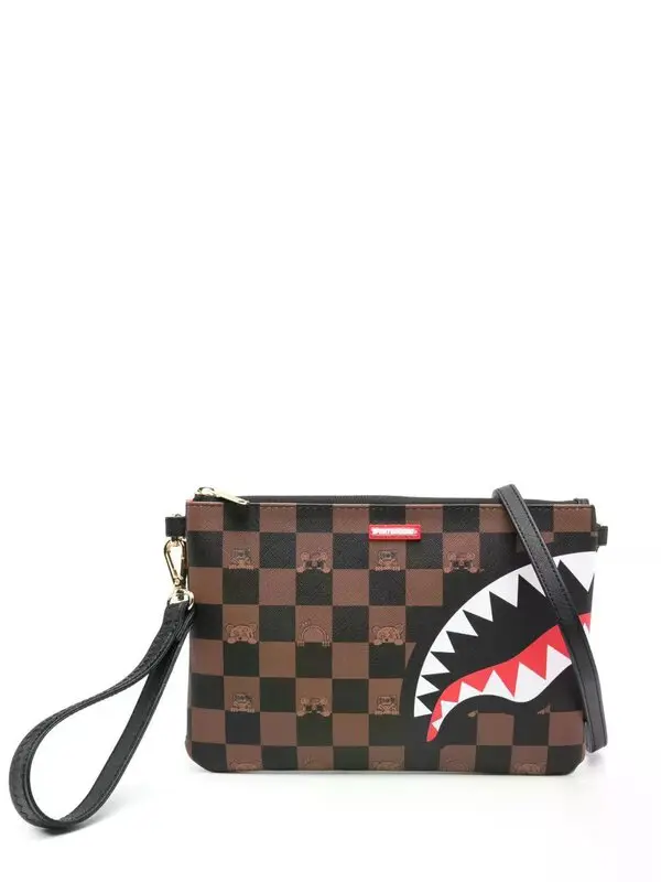 SPRAYGROUND Checked Messenger Bag - Brown