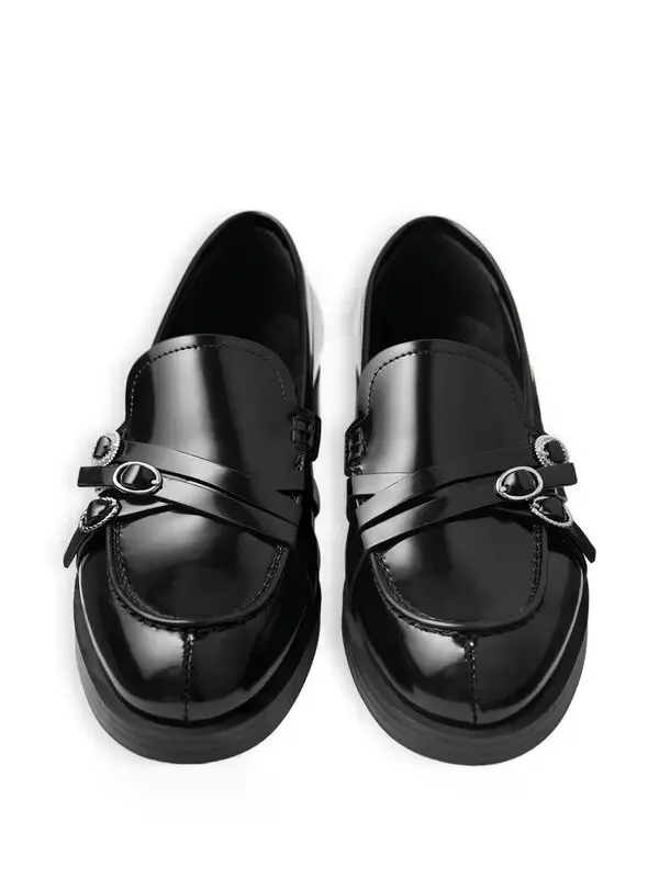 JIMMY CHOO Kalia Loafers With Buckle Embellishments