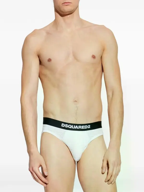Dsquared2 Logo-print Waistband Briefs - White