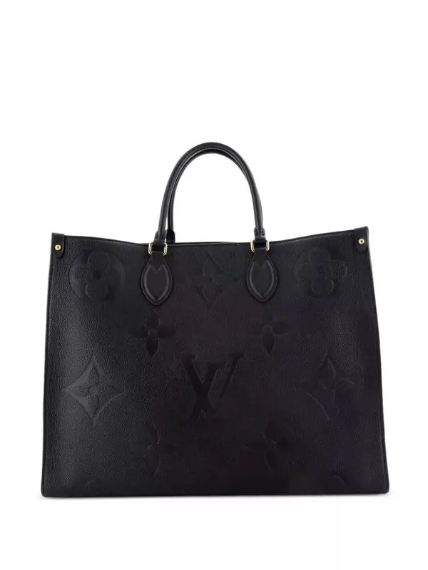 LOUIS VUITTON Onthego Monogram Empreinte Giant Gm Tote Bag - Black