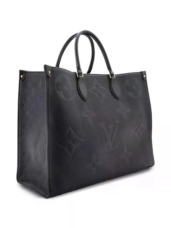 LOUIS VUITTON Onthego Monogram Empreinte Giant Gm Tote Bag - Black