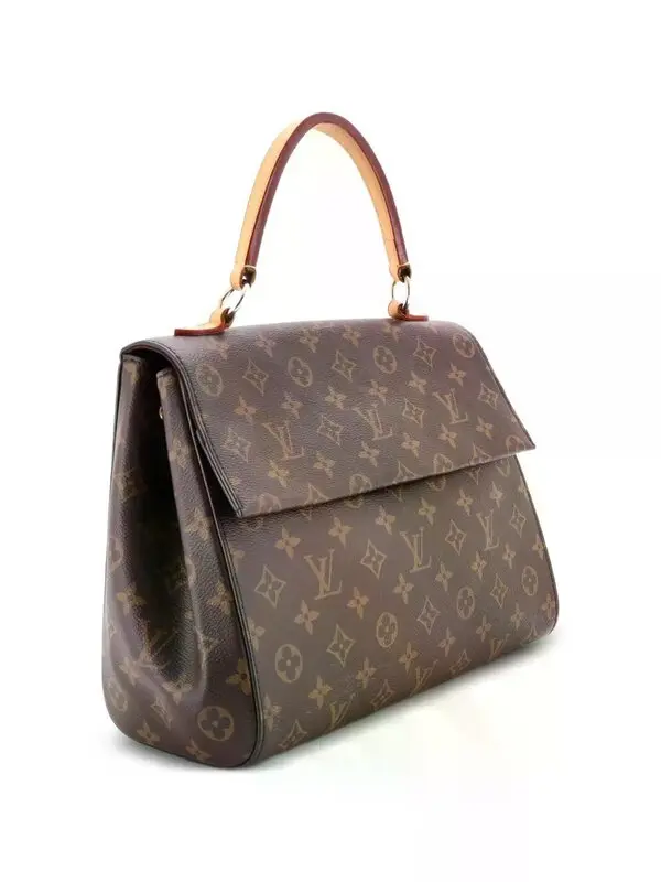 LOUIS VUITTON Cluny Top Handle Mm Shoulder Bag Monogram Canvas - Brown