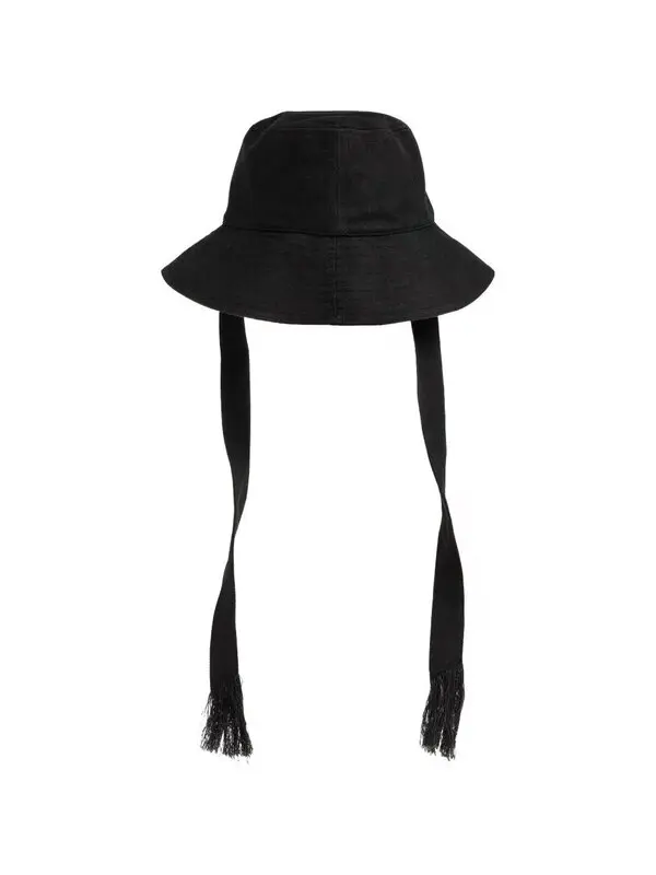 Isabel Marant Étoile Cotton Bucket Hat With Fringe Detail