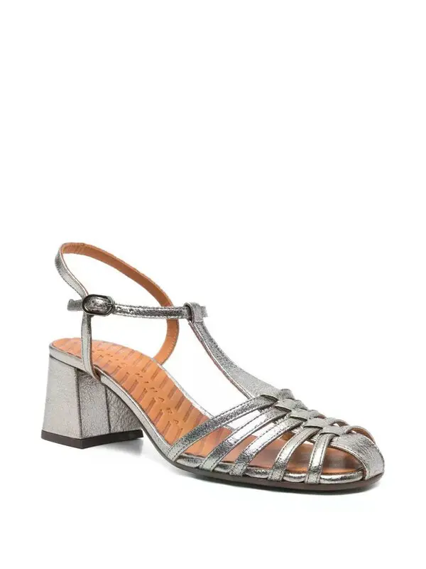 Chie Mihara Metallic-effect Sandals
