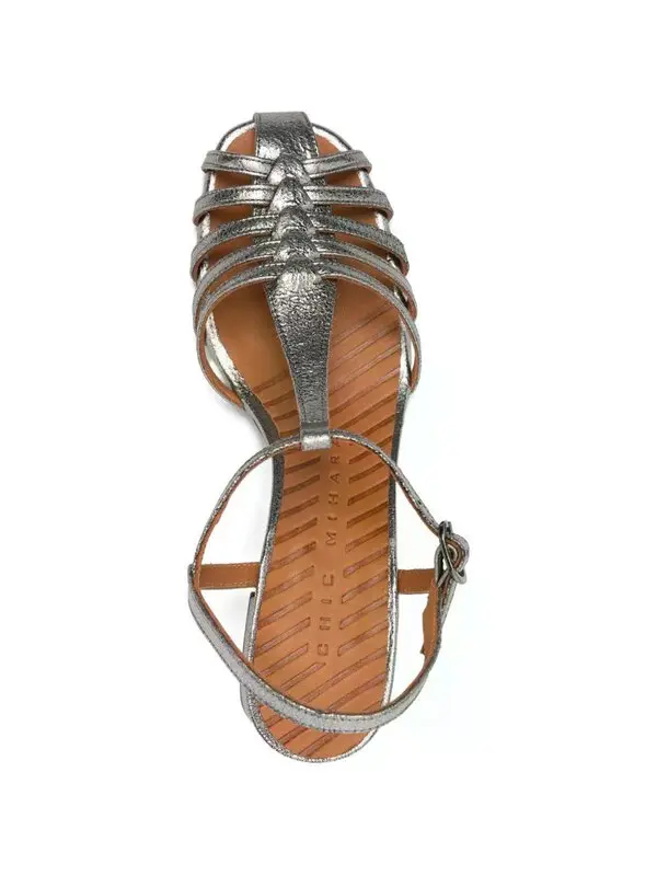 Chie Mihara Metallic-effect Sandals