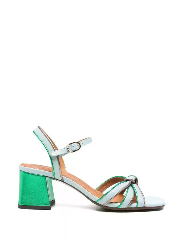 Chie Mihara Knotted Leilah Leather Sandals - Blue