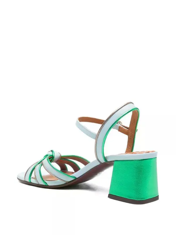 Chie Mihara Knotted Leilah Leather Sandals - Blue