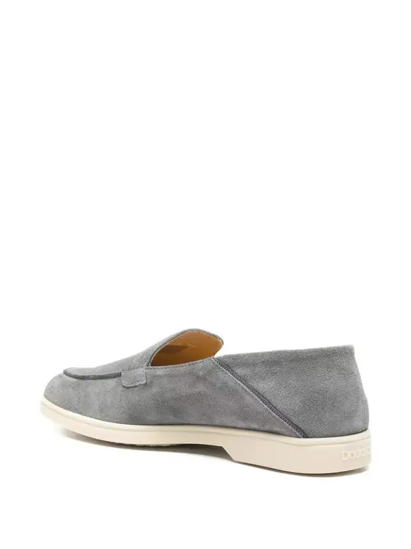 DOUCAL'S Noara Topstitched Loafers - Grey