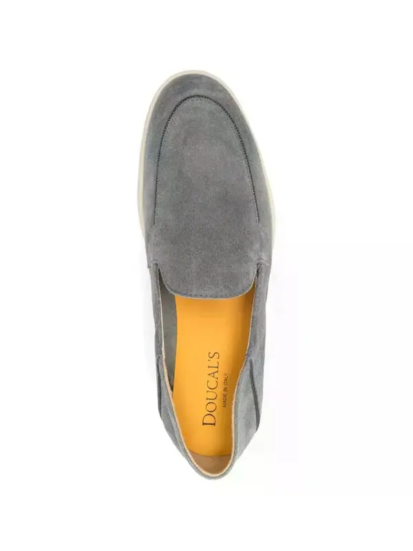 DOUCAL'S Noara Topstitched Loafers - Grey