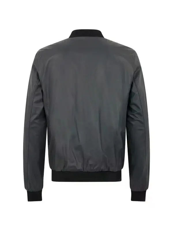 MOORER Leather Bomber Jacket