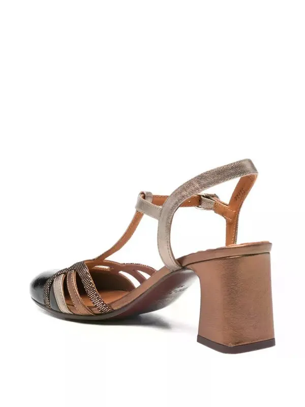 Chie Mihara Leather T-strap Pumps