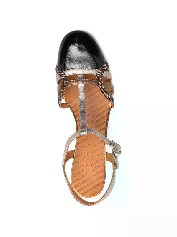 Chie Mihara Leather T-strap Pumps
